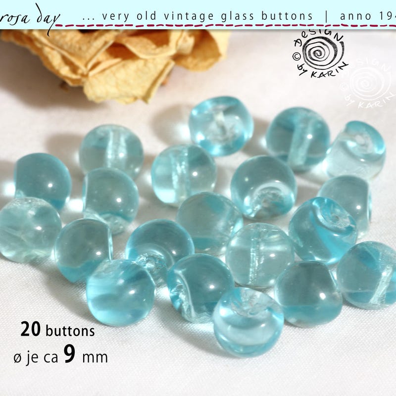 Clear Glass Buttons - Etsy