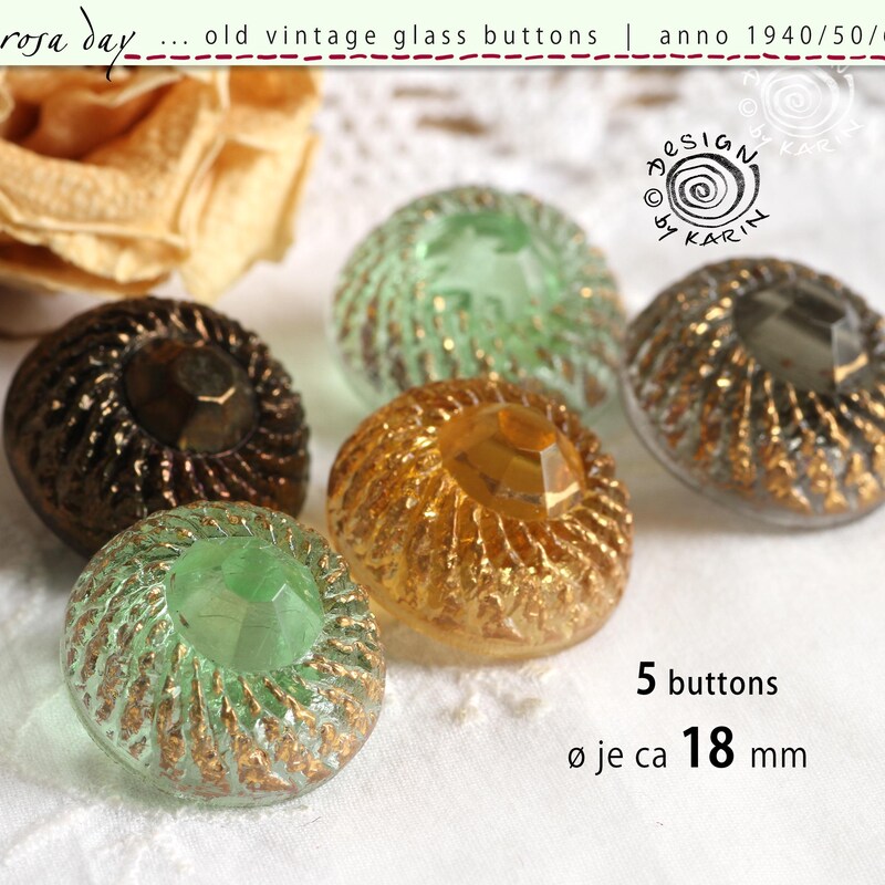 Glass Buttons - Etsy