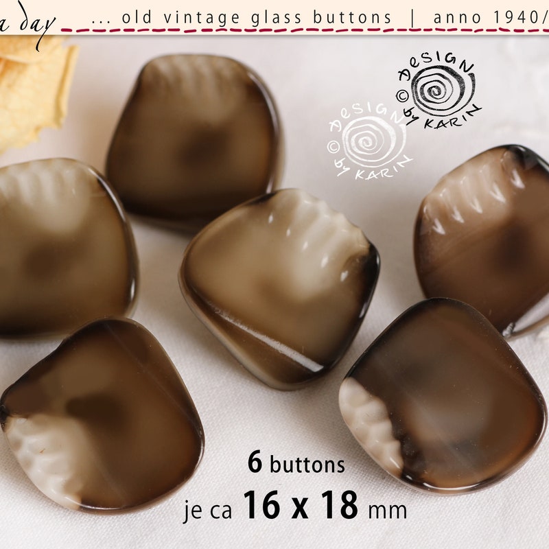 Fancy Glass Buttons - Etsy