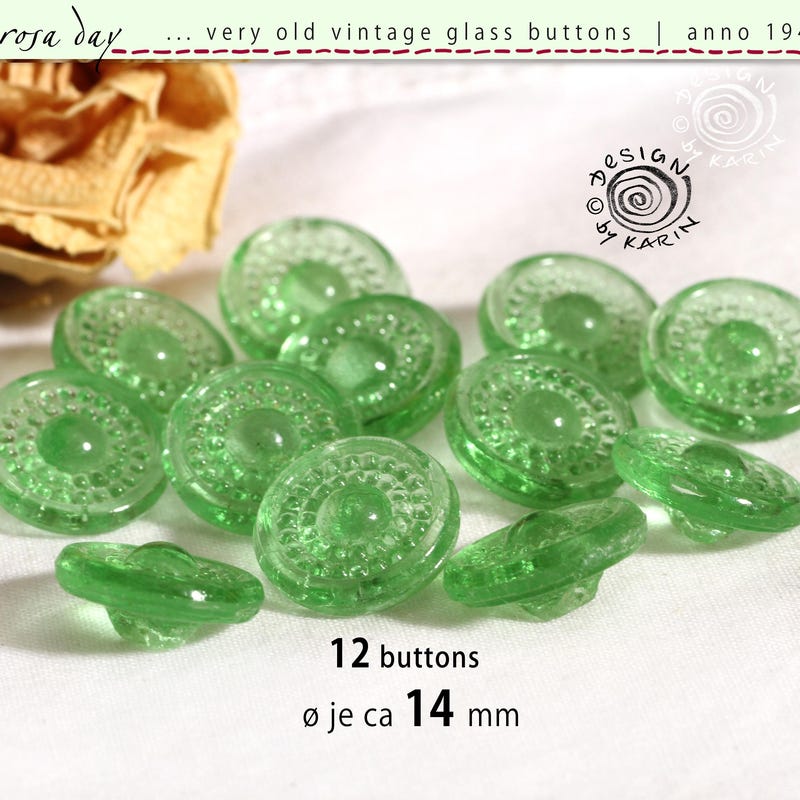 Clear Glass Buttons - Etsy