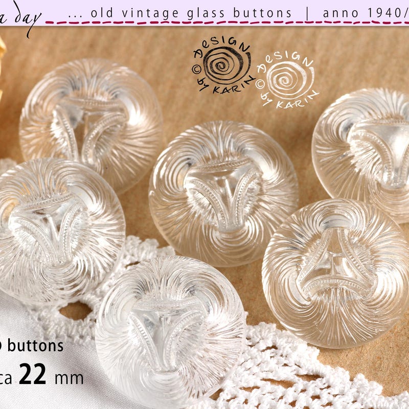 Glass Buttons - Etsy