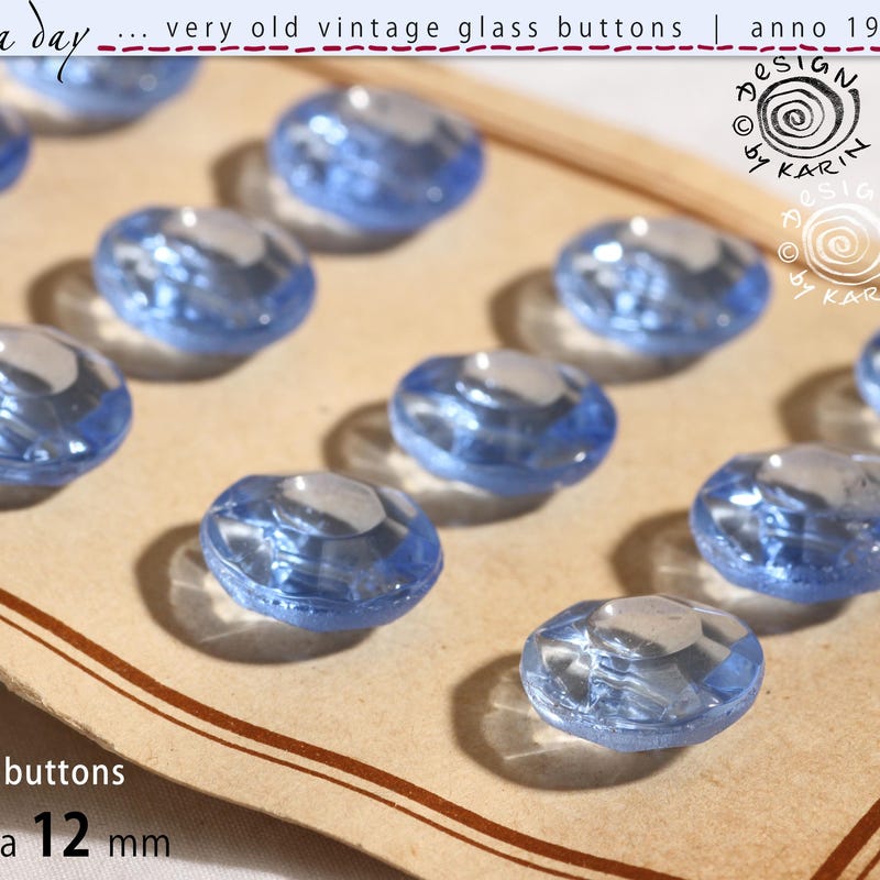 Clear Glass Buttons - Etsy