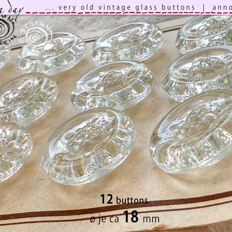 Antique Glass Buttons - Etsy