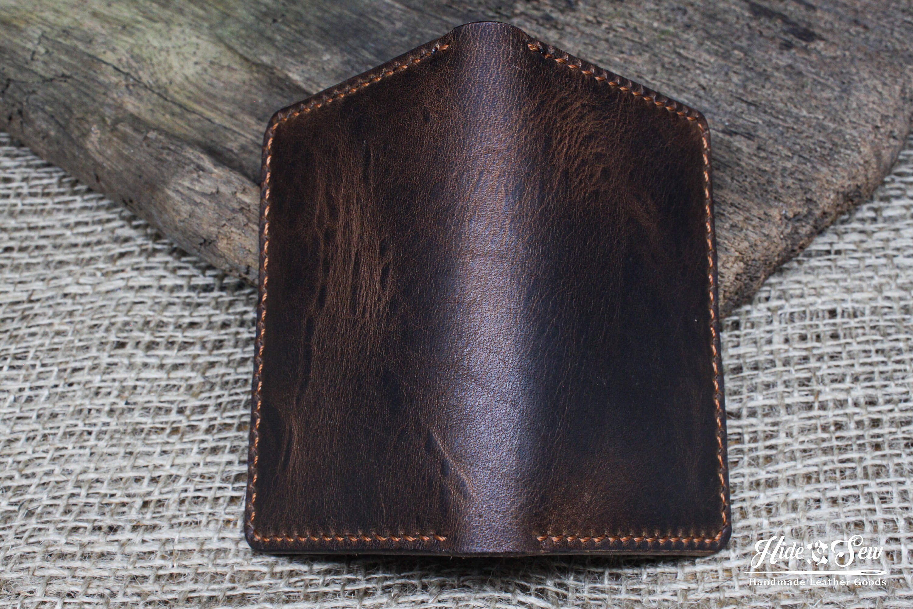 Personalised Bi-fold Card Holder Engraved Handmade Full - Etsy