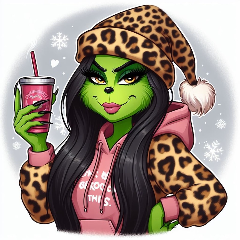 Female Grinch Art - Etsy