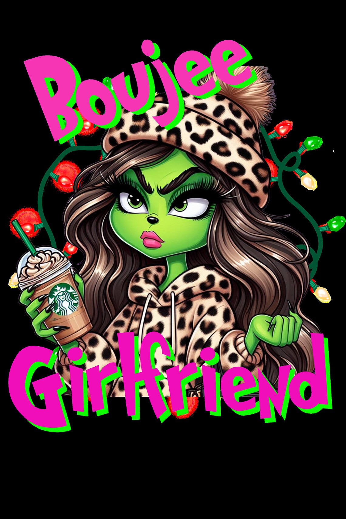Boujee Girlfriend Grinch PNG INSTANT DOWLOAD - Etsy