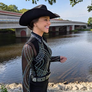 Black Aces - Women's Western Show Shirt - Horse Show Clothes ...