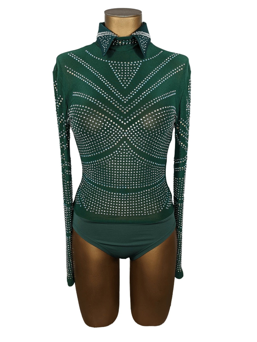 Dark Green Eras Western Show Top - Women's Horse Show Shirt - Western ...