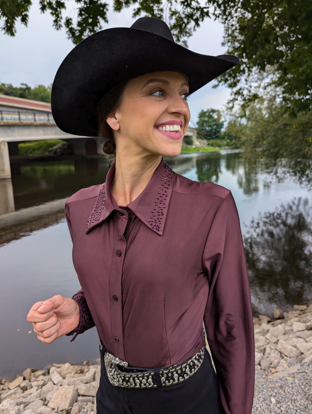 Sassafras Weekender - Women's Horse Show Shirt - Western Show Clothes ...