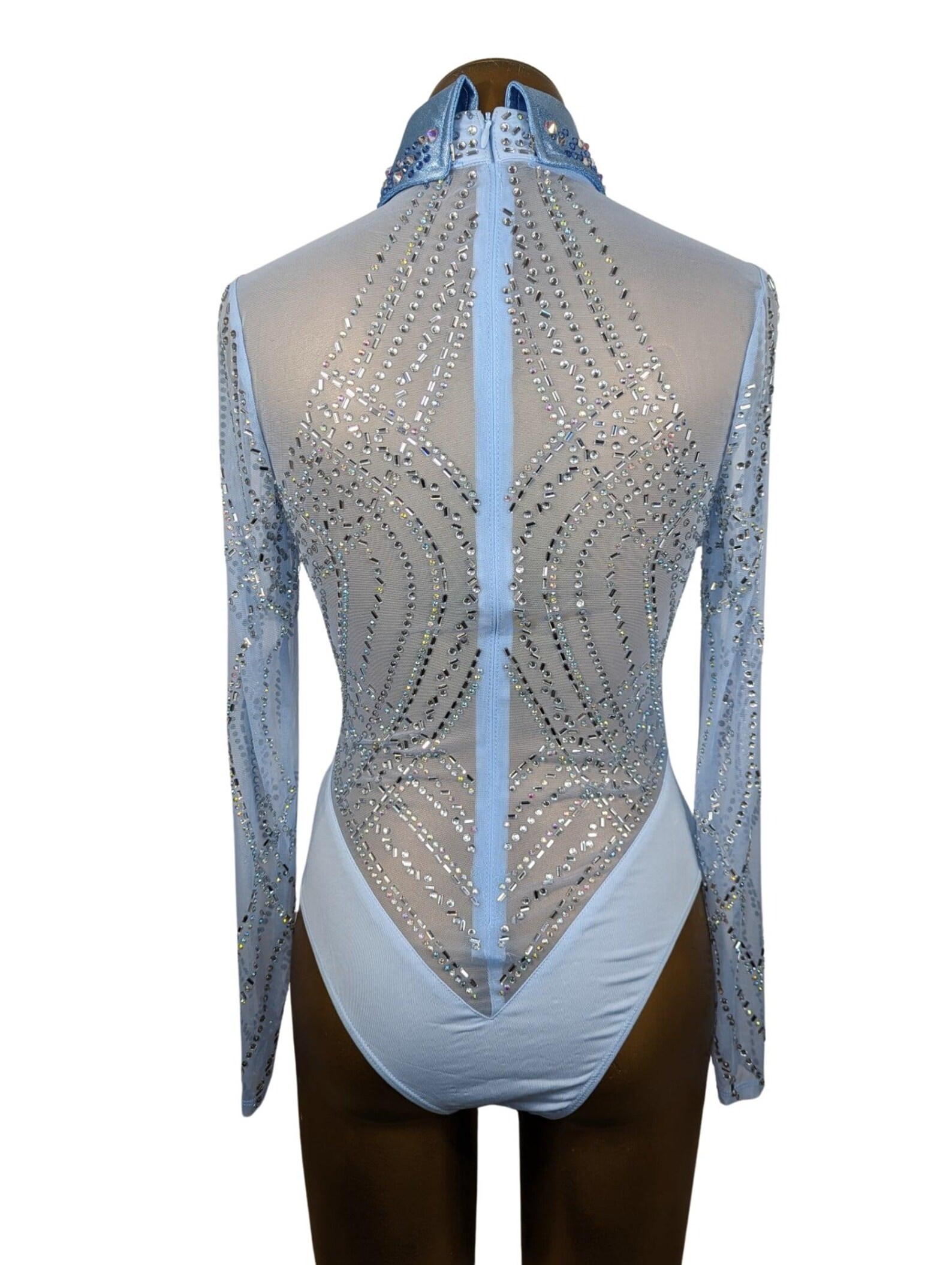 Baby Blue Aces - Women's Western Show Shirt - Horse Show Clothes ...