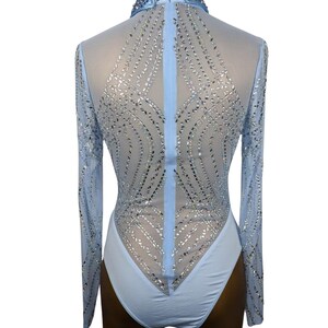 Baby Blue Aces - Women's Western Show Shirt - Horse Show Clothes ...