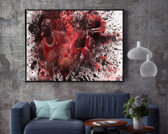 Michael jordan art | Etsy
