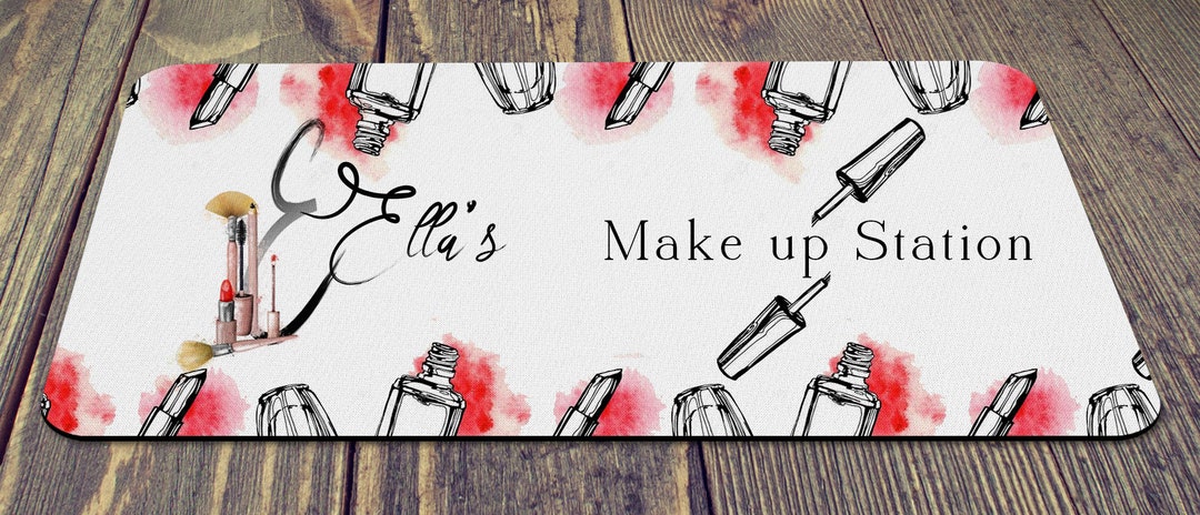 Personalised Makeup Mat/ Dressing Table Mat/ Beauty Care Mat/ Beauty ...