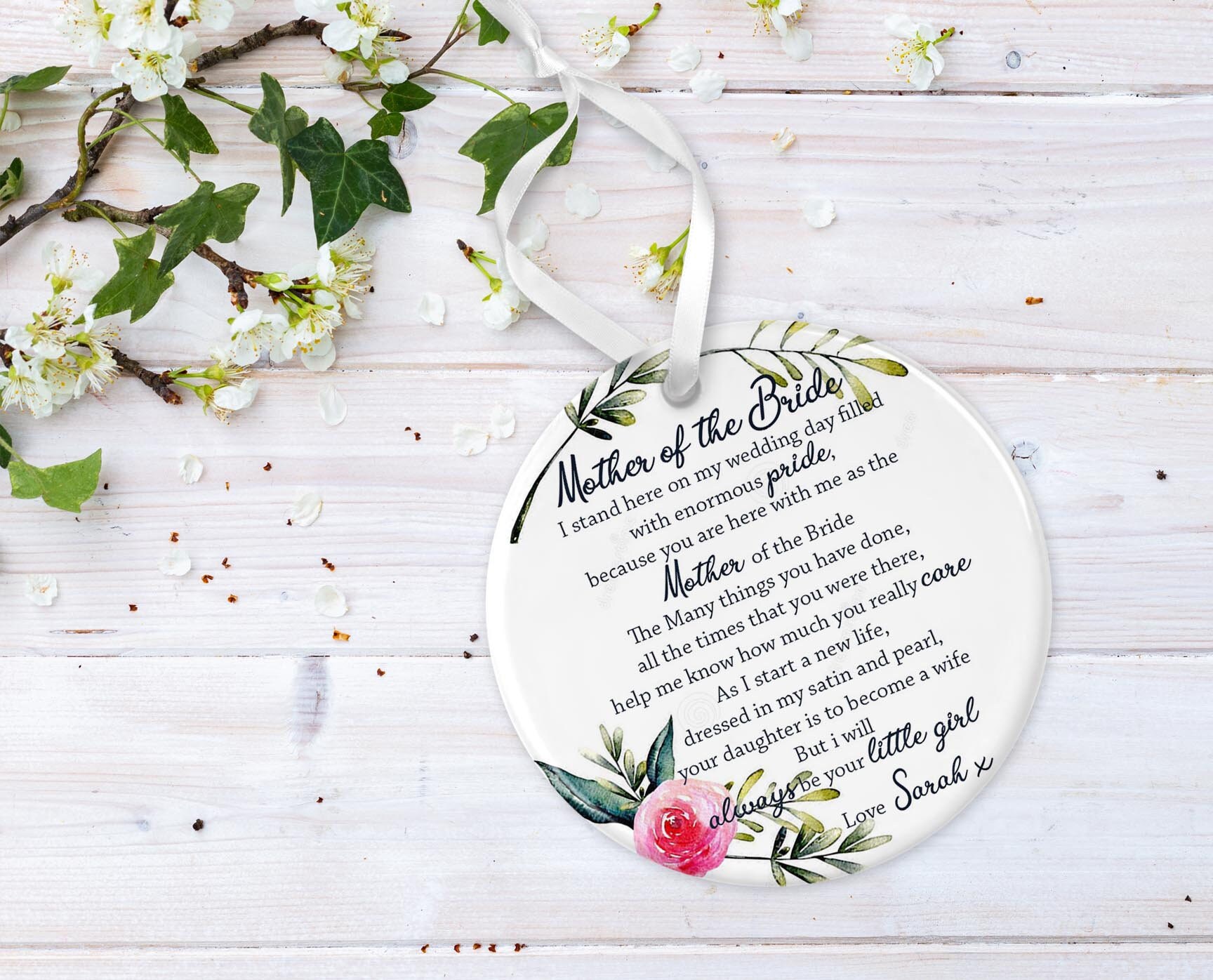 Personalised Wedding Mother of the BRIDE Ceramic Keepsake Gift - Etsy UK