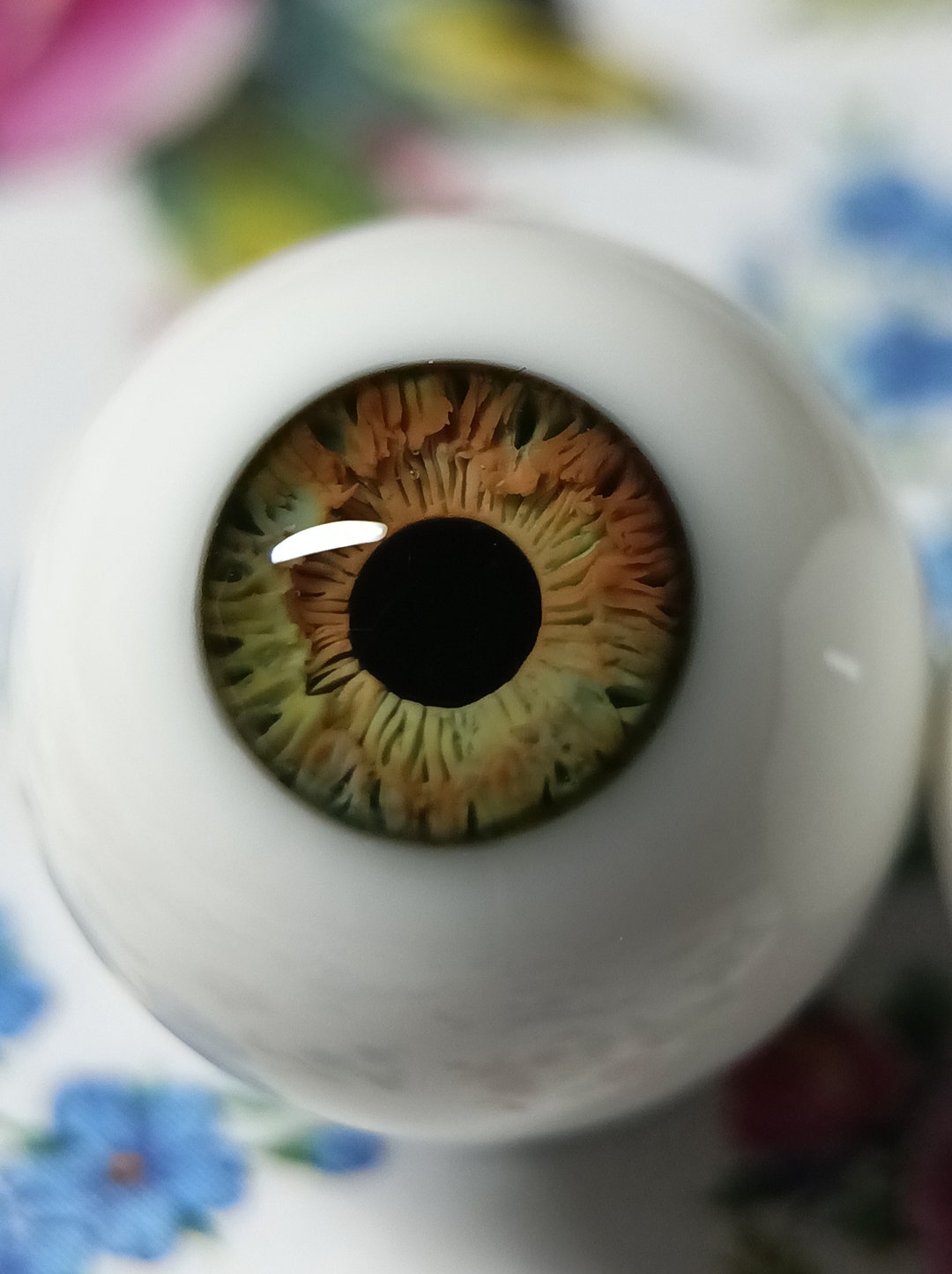 BJD Eyes 16mm Base/8mm Iris hazel White Sclera / - Etsy