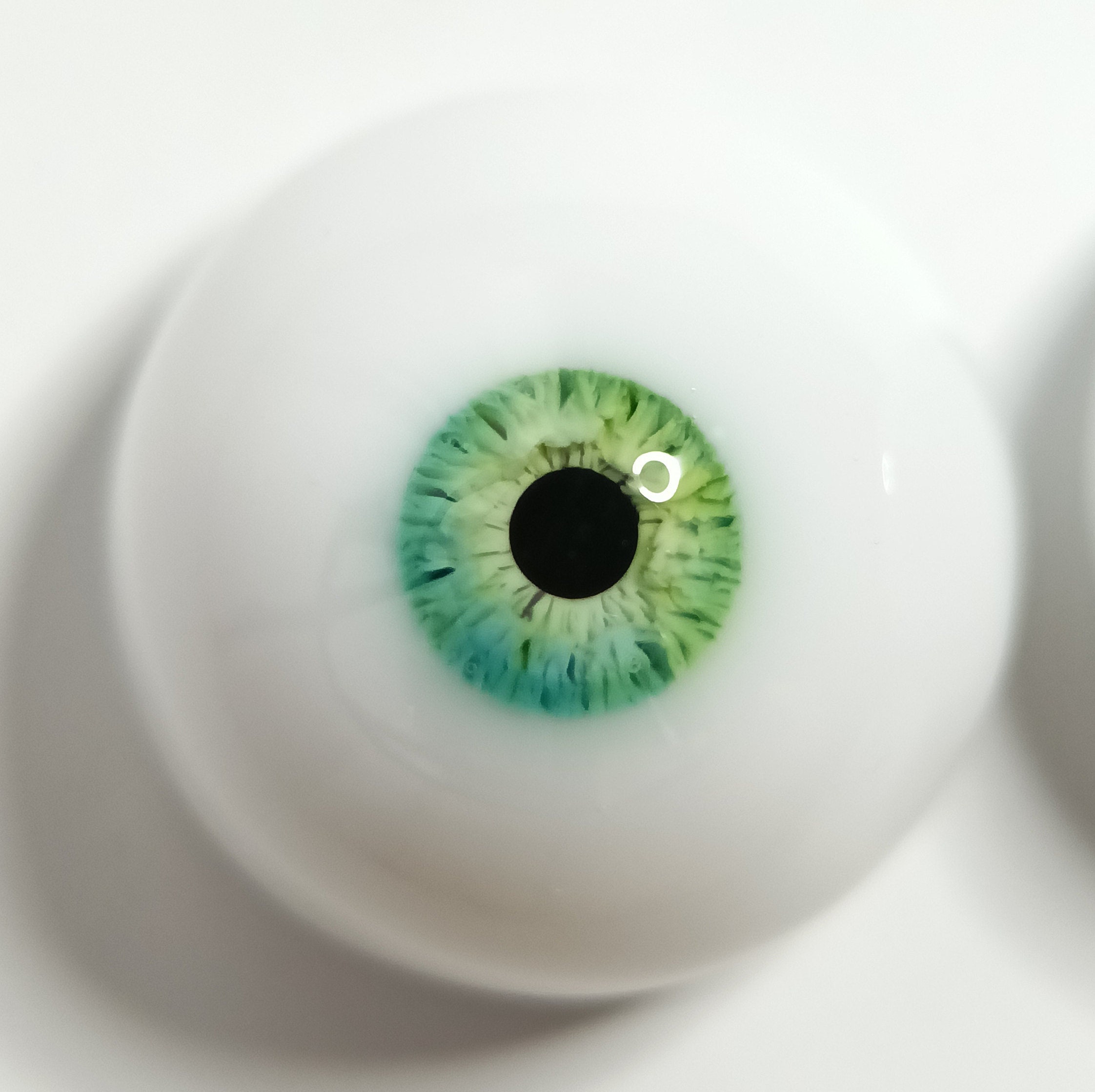 BJD Eyes 12mm base/6mm iris gold and green white sclera Craft Supplies ...
