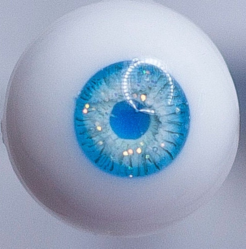 BJD Eyes 12mm base/6mm iris gold and green white sclera Craft Supplies ...