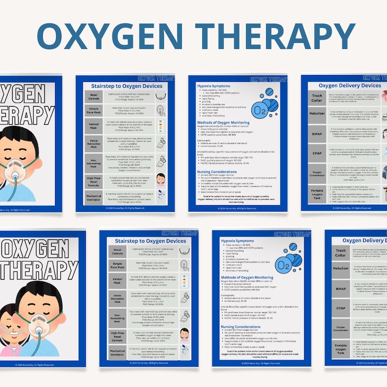 Oxygen Therapy Printable - Etsy