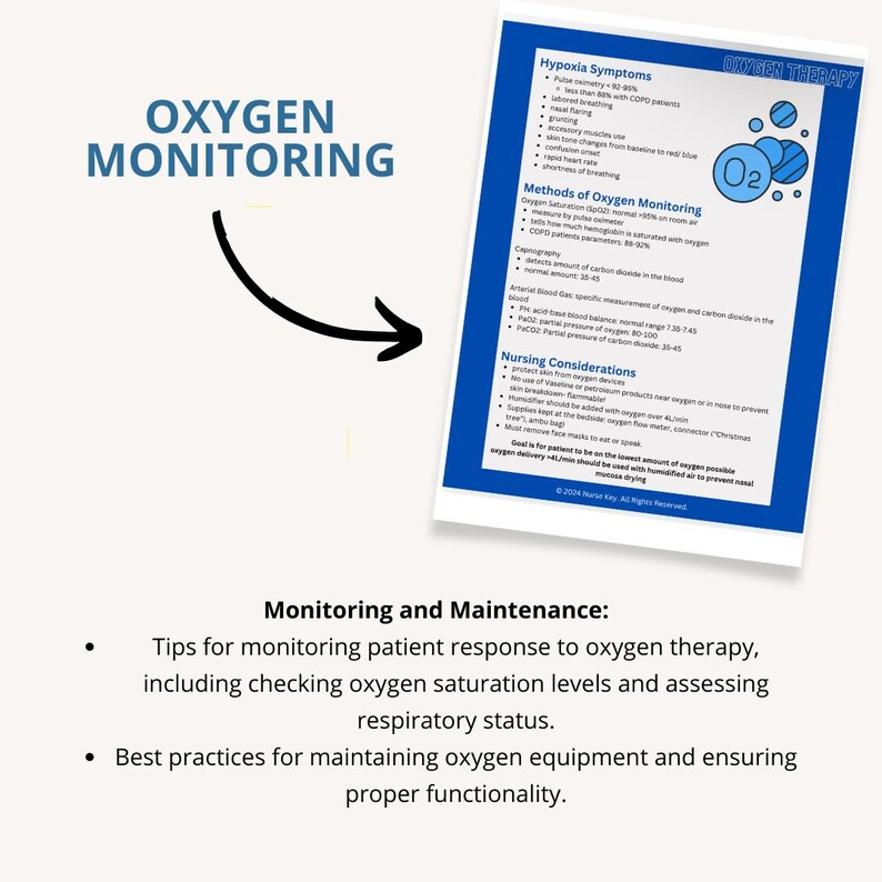 Oxygen Therapy Printable - Etsy