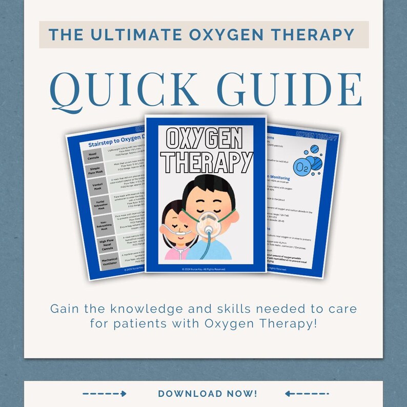 Oxygen Therapy Printable - Etsy