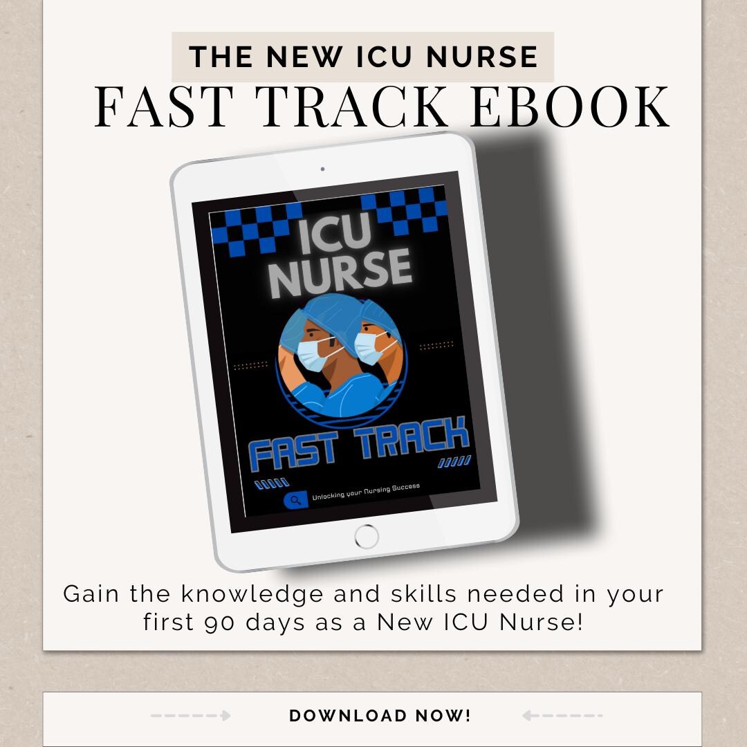 ICU Nurse Fast Track Guide – Digital Ebook | Critical Care Nursing ...