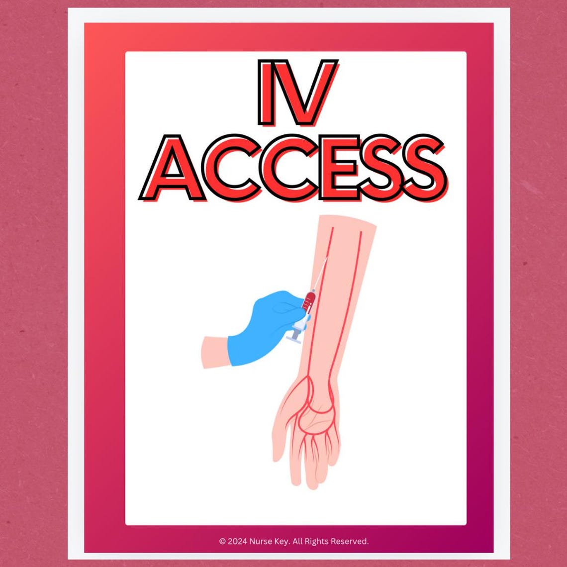 IV Access Printable - Etsy