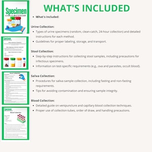 Specimen Collection Printable - Etsy