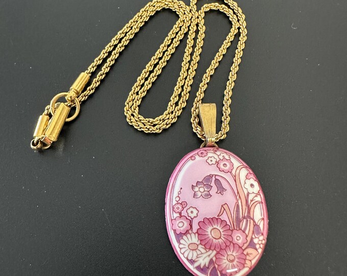 Enamelled Lily of the Valley Pendant by MICHAELA FREY With Gold-plated ...