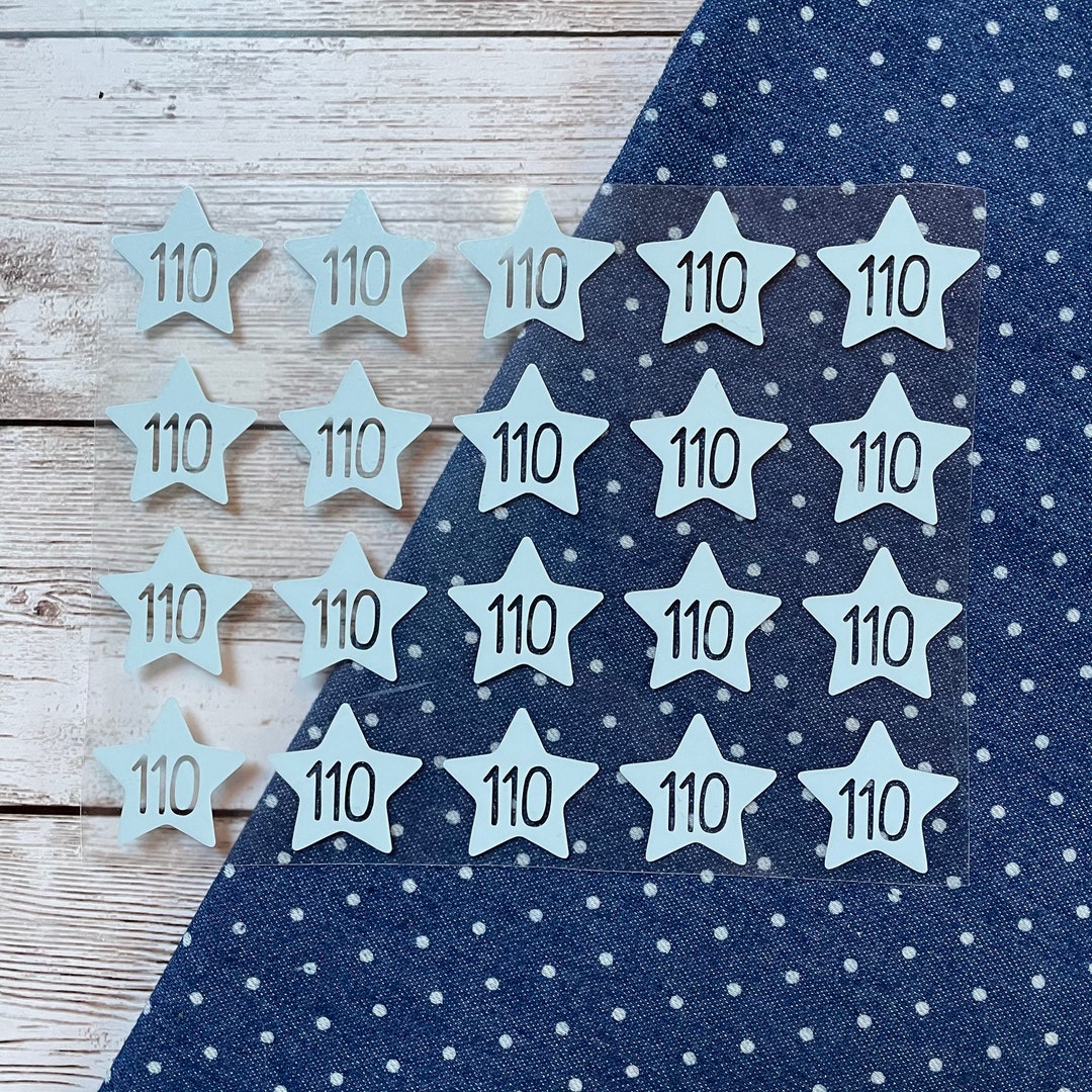 20 Size Labels With Your Desired Sizes for Ironing On, Iron-on Labels ...