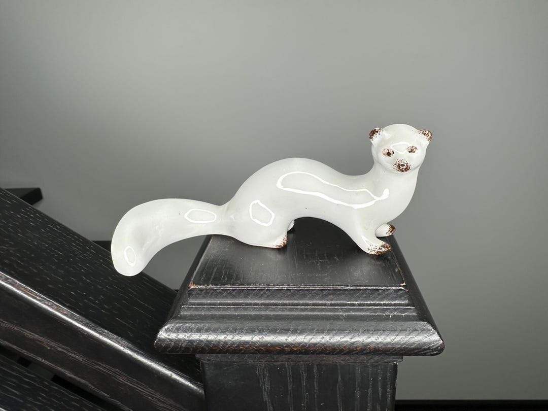 Soviet Porcelain Figurine Marten, Caress, Sable, Ermine, Vintage ...