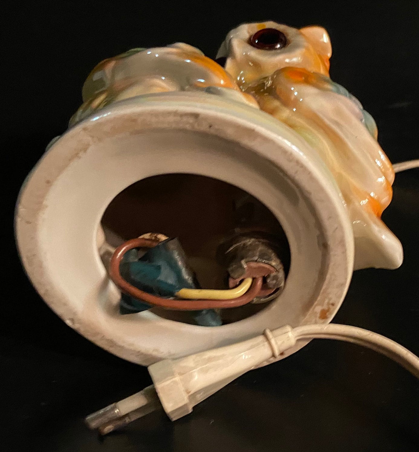 Vintage Ceramic Night Light Owls Vintage Porcelain Lamp - Etsy