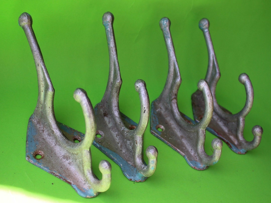 Soviet Triple Hooks, Set of 4 Soviet Wall Hooks, Soviet Coat Hook ...