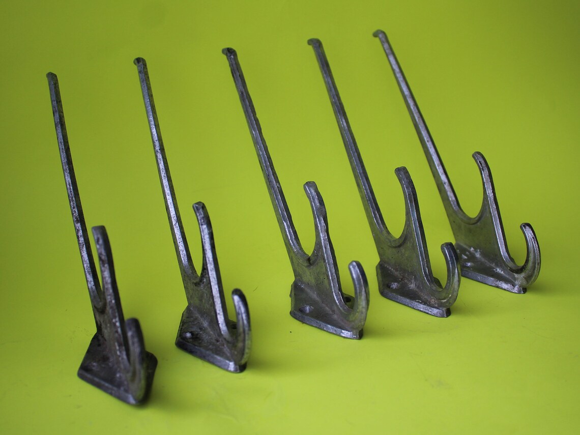 Soviet Triple Hooks Set of 5 Soviet Wall Hooks Soviet Coat - Etsy