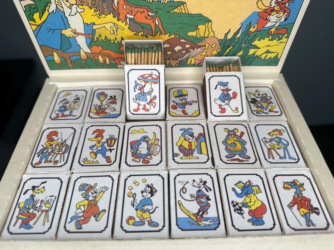 Soviet Big Set of 18 Boxes of Safety Matches Cartoons, Big Box Safety ...