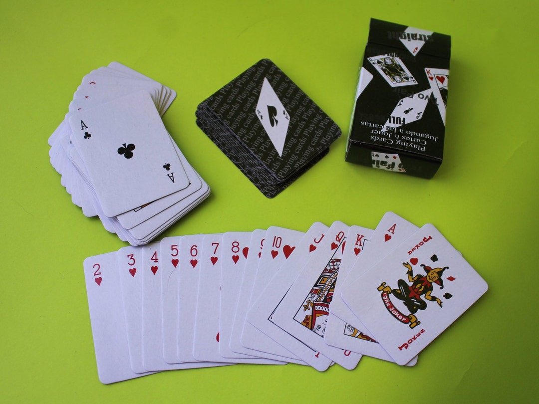 NOS, Mini Playing Cards, Vintage Deck of Cards, Very Rare Mini Playing ...