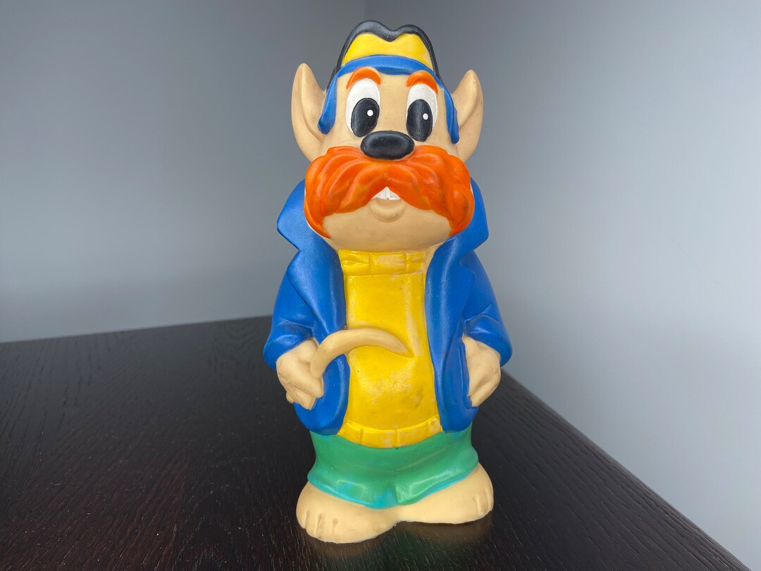 Vintage Soviet Rubber Rat Toy, 1980s Cartoon Character - Etsy
