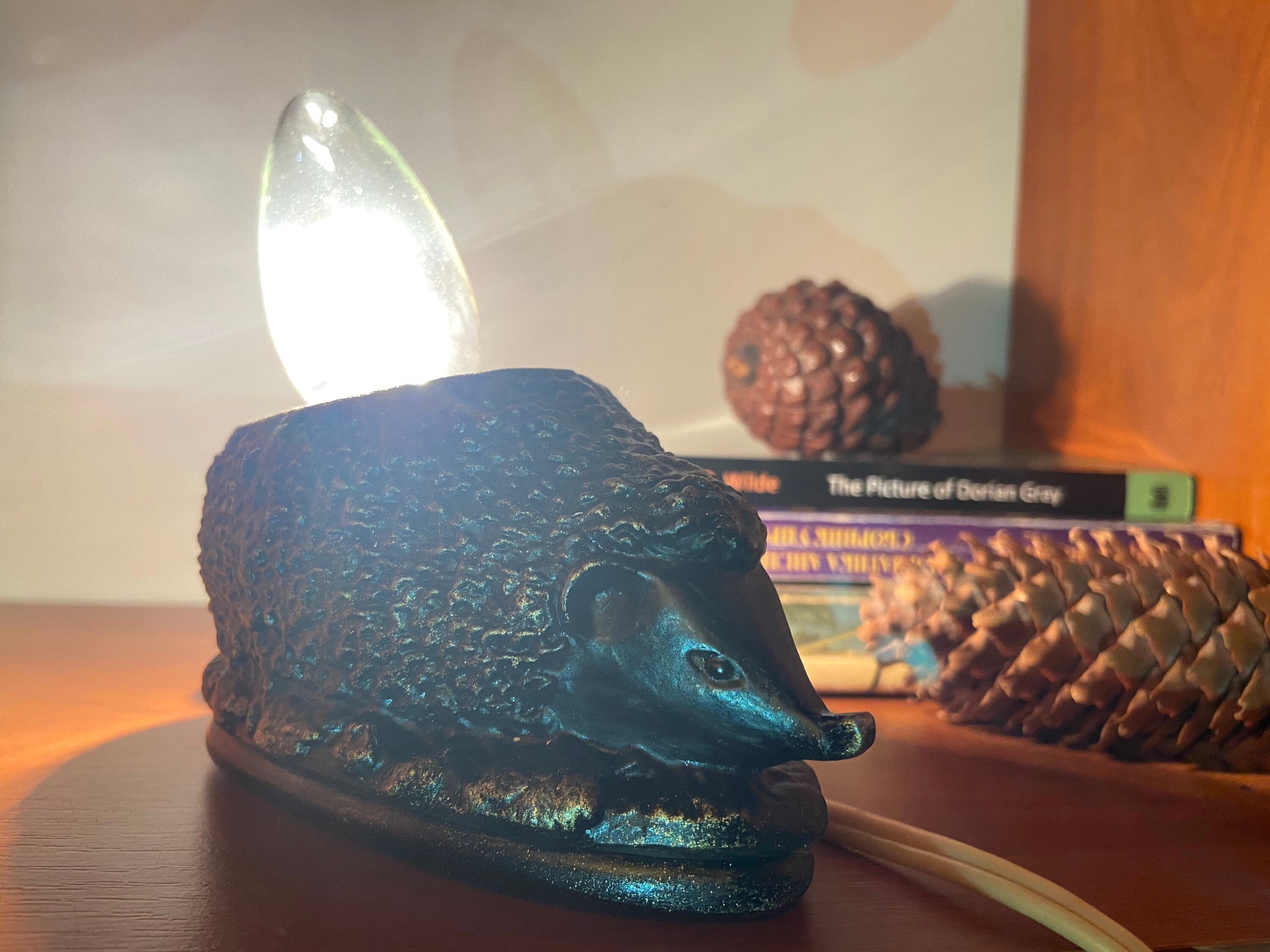 Vintage Metal Night Light Hedgehog Vintage Metal Lamp - Etsy UK