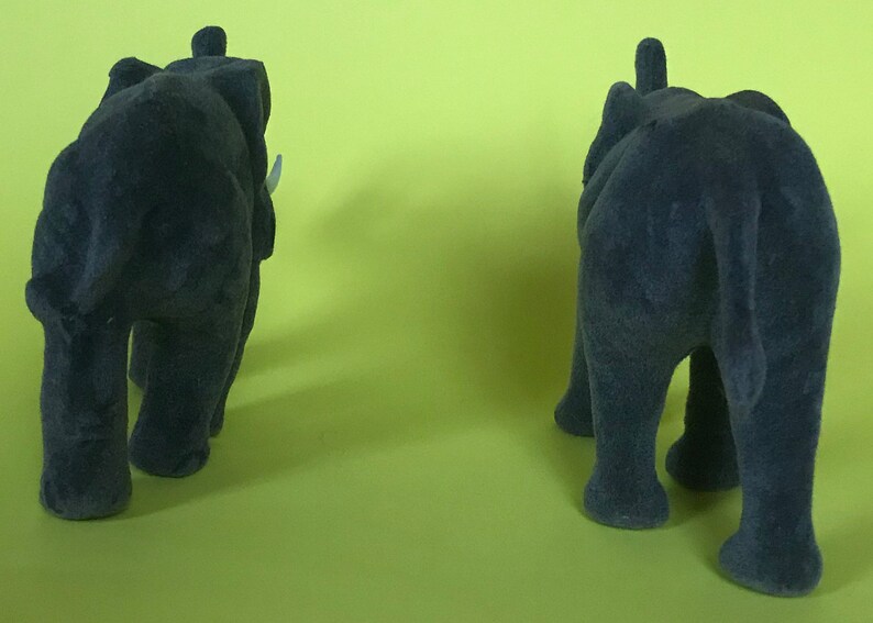 DDR Flocked Toy Vintage Toy Retro Elephant Elephant | Etsy