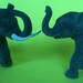 DDR Flocked Toy Vintage Toy Retro Elephant Elephant - Etsy