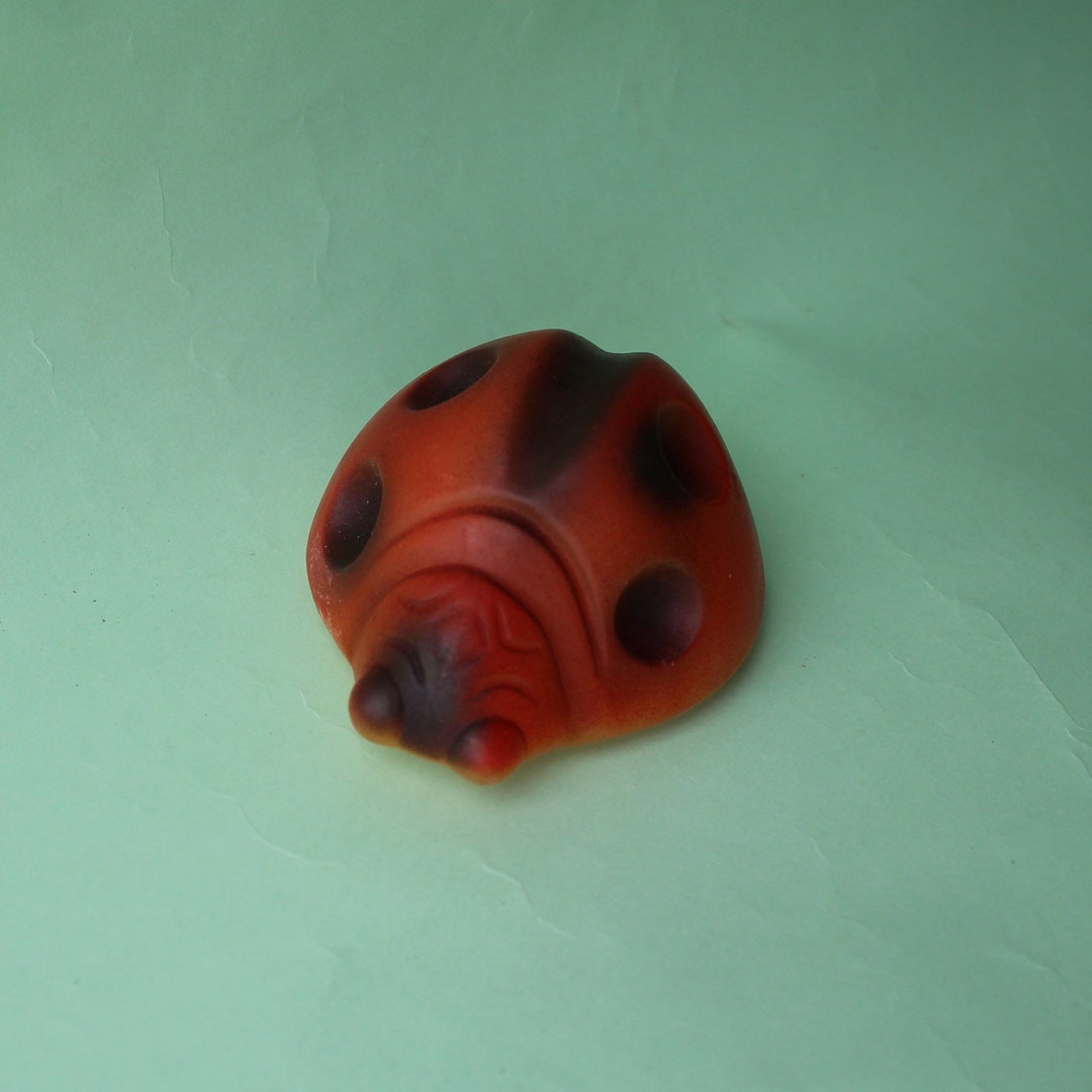 Vintage Rubber Ladybug Toy: Squeaky USSR Ladybird - Etsy