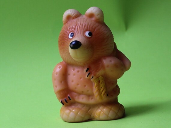 Soviet Rubber Toy Vintage Toy USSR Bear Soviet Bear Rubber | Etsy