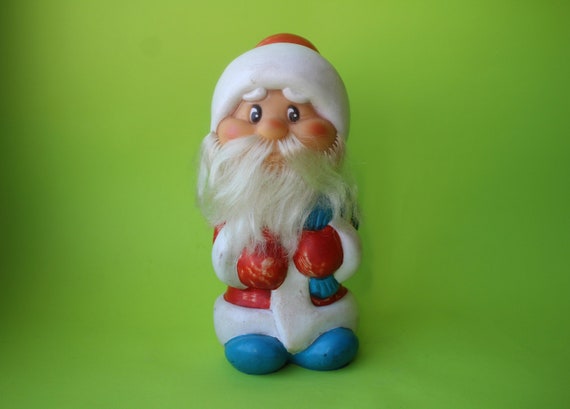 Very Rare Soviet Rubber Vintage USSR Toy Ded Moroz Santa | Etsy