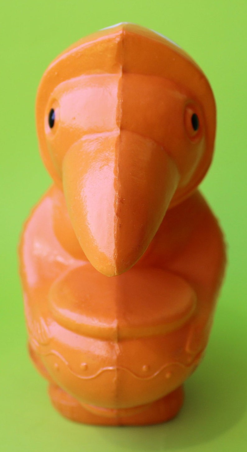 Vintage Soviet Plastic Magpie Toy, Retro Bird Decor - Etsy