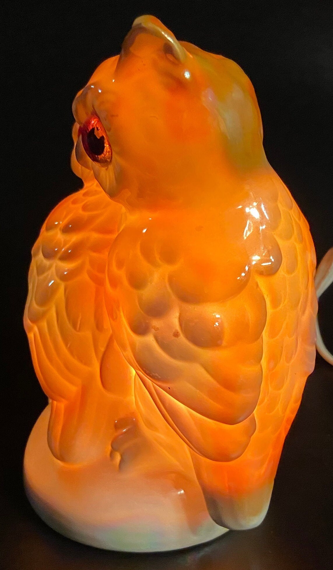 Vintage Ceramic Night Light Owls Vintage Porcelain Lamp - Etsy