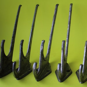 Soviet Triple Hooks, Set of 5 Soviet Wall Hooks, Soviet Coat Hook ...