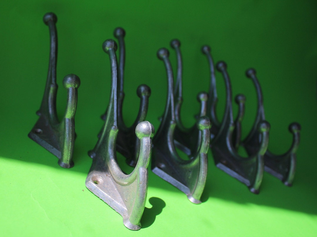 Soviet Hooks, Set of 8 Soviet Wall Hooks, Soviet Coat Hook, Metal Wall ...