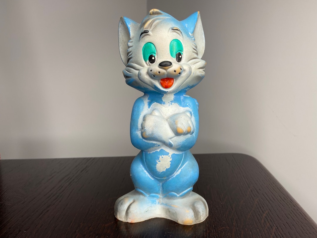 Soviet Rare Toy Cat, Cartoon Cat, Vintage Rubber Cat Toy, Unique Toy ...