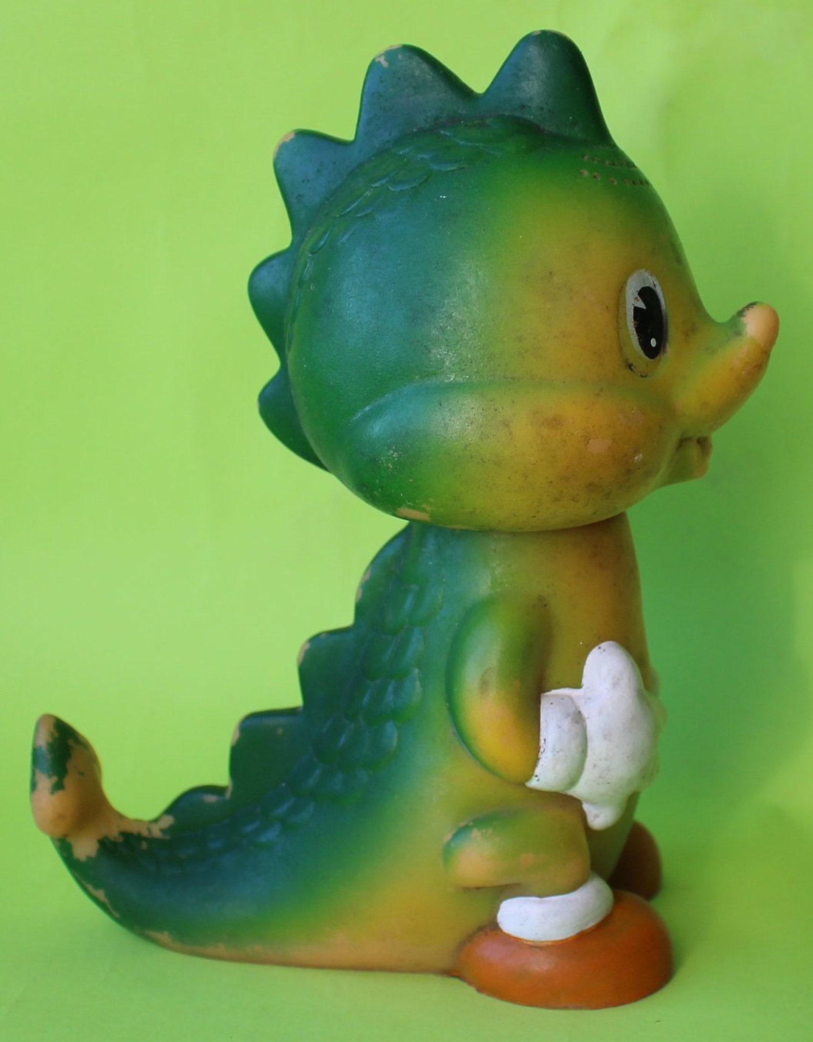 Rubber Toy Vintage Toy Retro Toy Dragon Vintage Dragon - Etsy