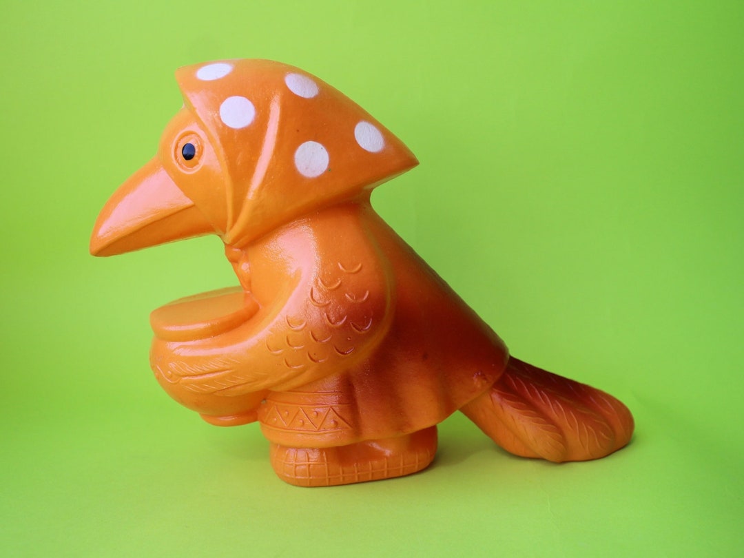 Very Rare Toy, Plastic Toy, Vintage Toy, Magpie, Bird, Soviet Plastic ...
