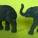 DDR Flocked Toy Vintage Toy Retro Elephant Elephant - Etsy